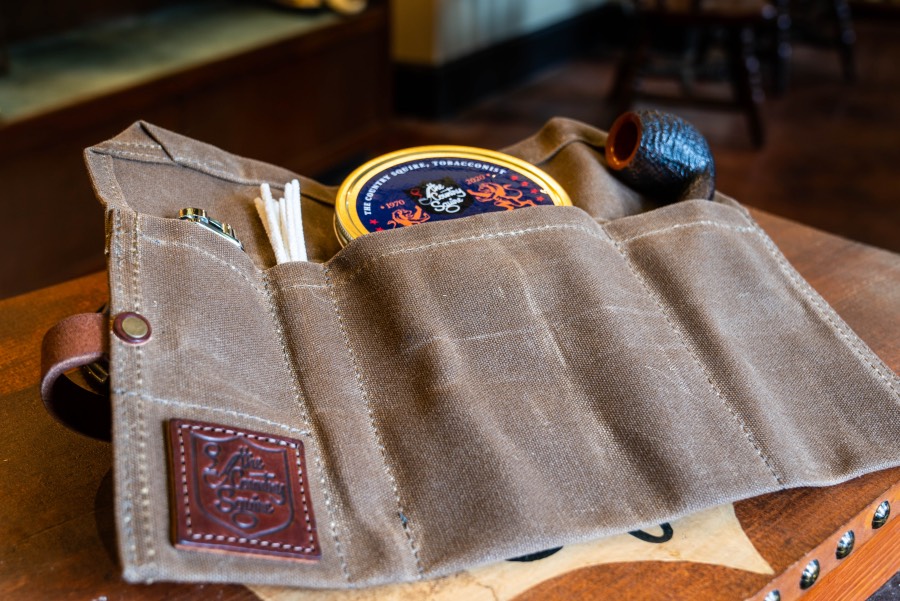 Country Squire Canvas Pipe Roll - The Country Squire Tobacconist