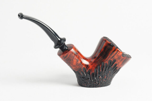 Nording Partially Rusticated Freehand Sitter (4) Tobacco Pipe - The ...