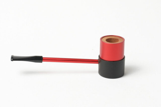 Nording Compass Metal Red Tobacco Pipe - The Country Squire Tobacconist
