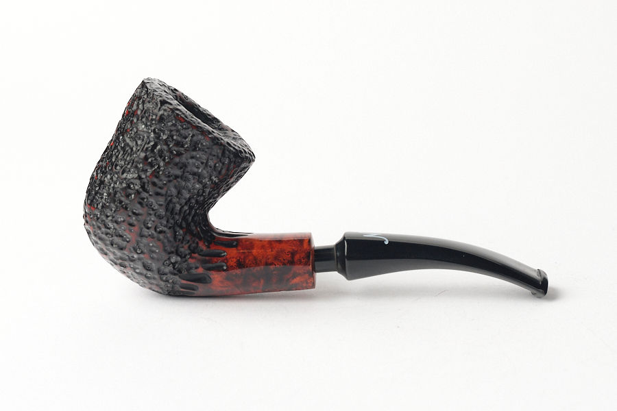 Nording Erik The Red Partially Rusticated Bent Dublin Tobacco Pipe ...