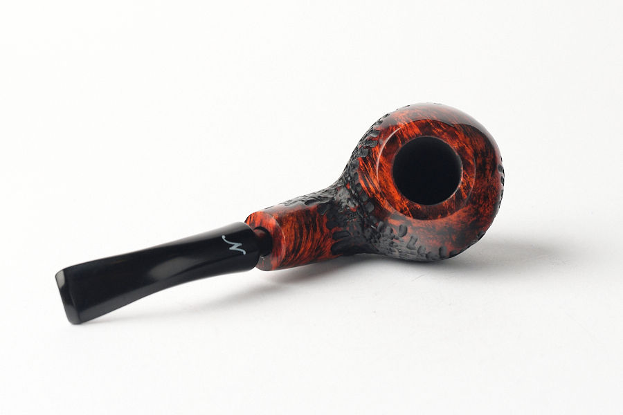 Nording Erik The Red Partially Rusticated Bent Apple Tobacco Pipe - The ...