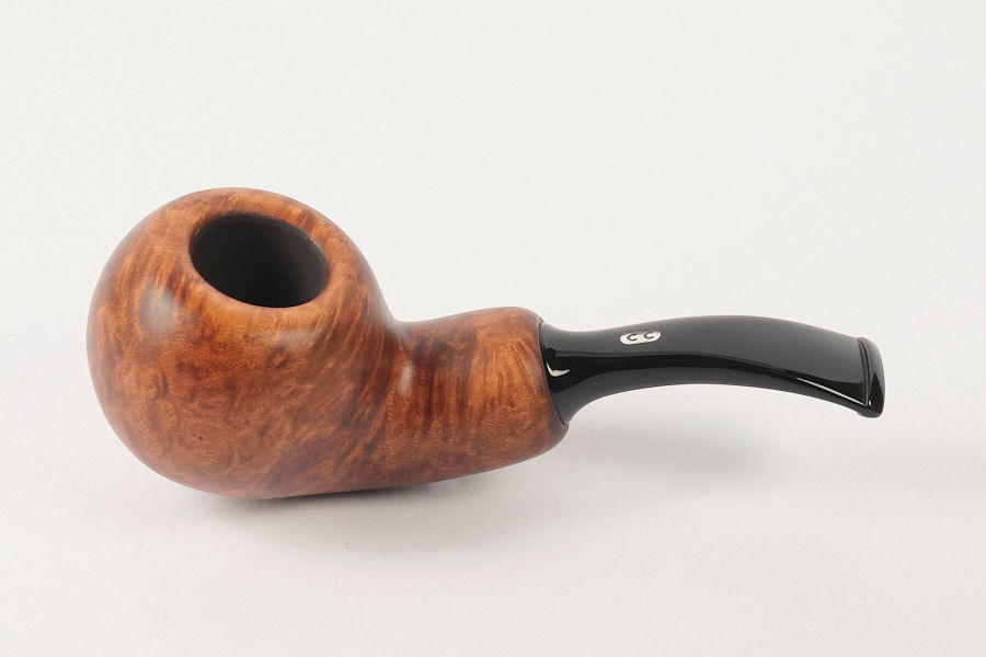 Chacom Brown Matte Bent Apple Reverse Calabash Tobacco Pipe - The Country Squire Tobacconist