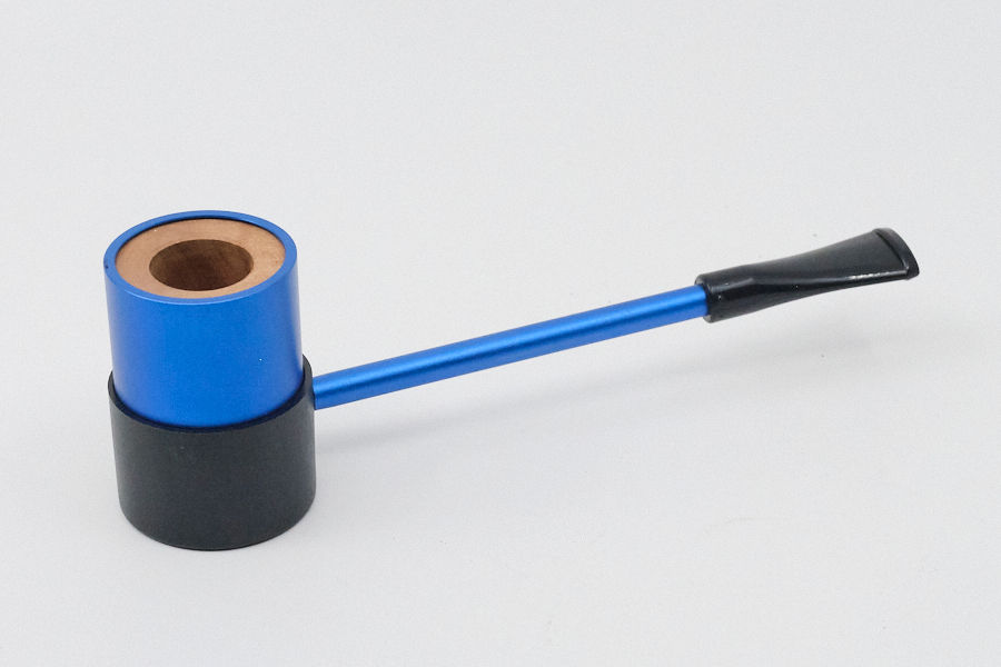Nording Compass Metal Blue Tobacco Pipe - The Country Squire Tobacconist