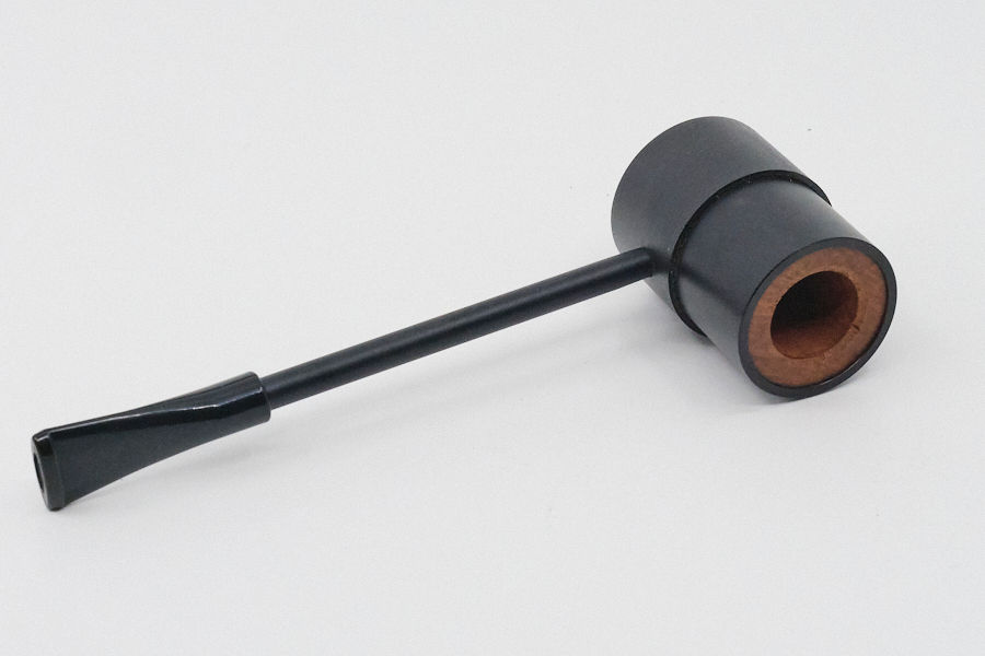 Nording Compass Metal Black Tobacco Pipe - The Country Squire Tobacconist