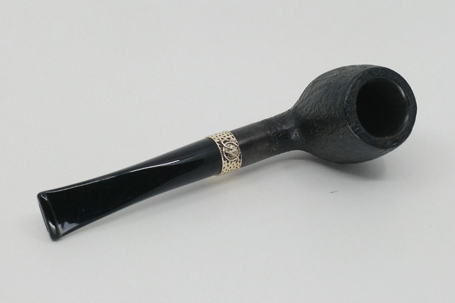 Nording Silver Classic Sandblasted Billiard Tobacco Pipe - The Country ...