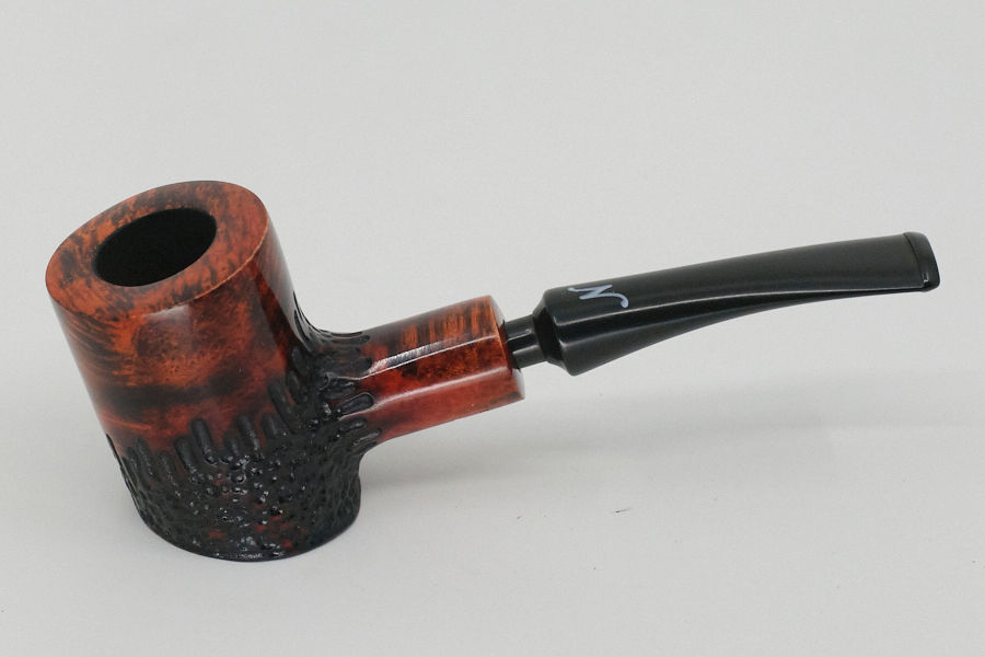 Nording Erik The Red Partially Rusticated Poker Tobacco Pipe - The ...