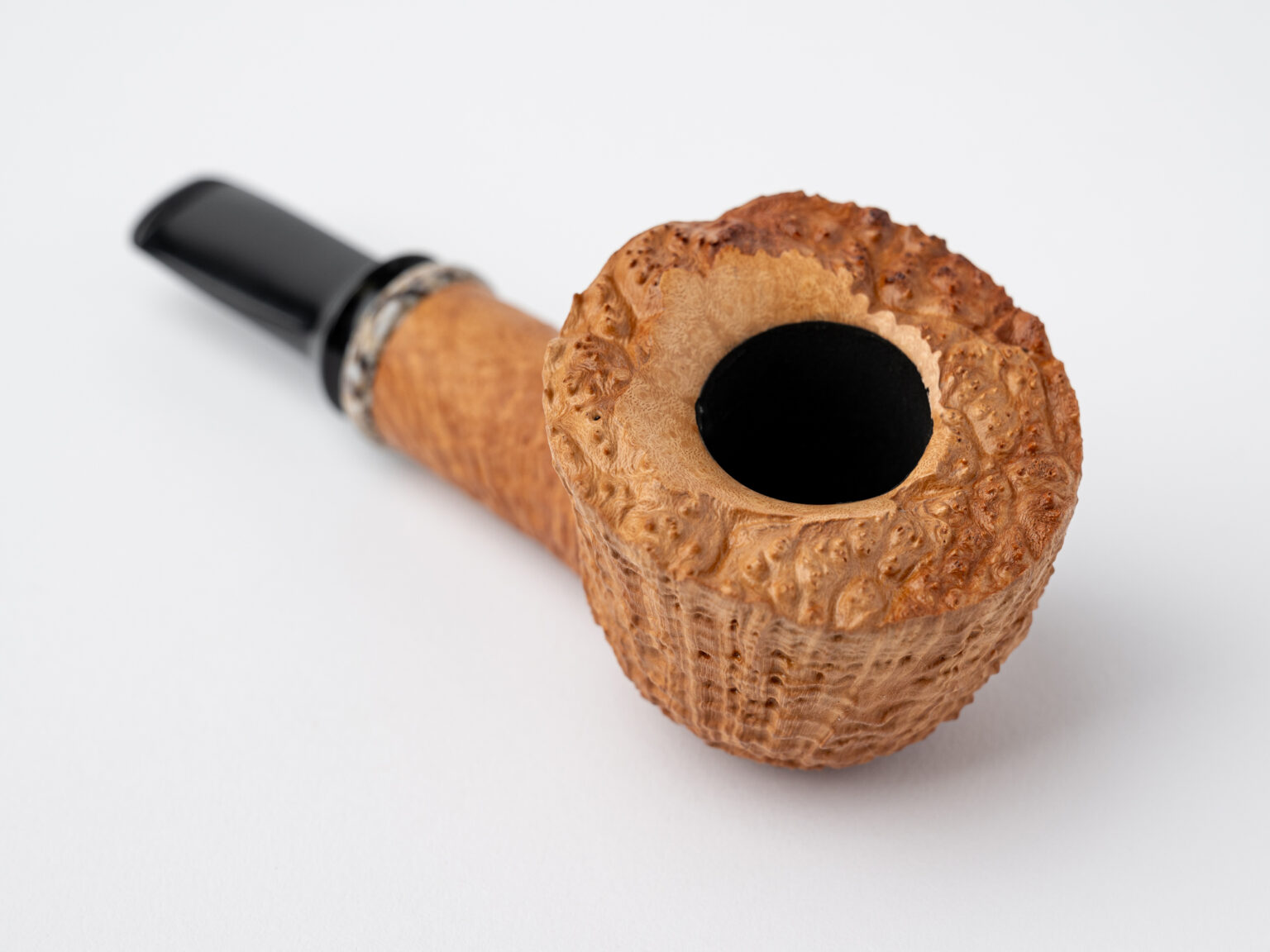 J. Mouton Sandblasted Pot w/ Fossilized Whale Spine Tobacco Pipe - The ...