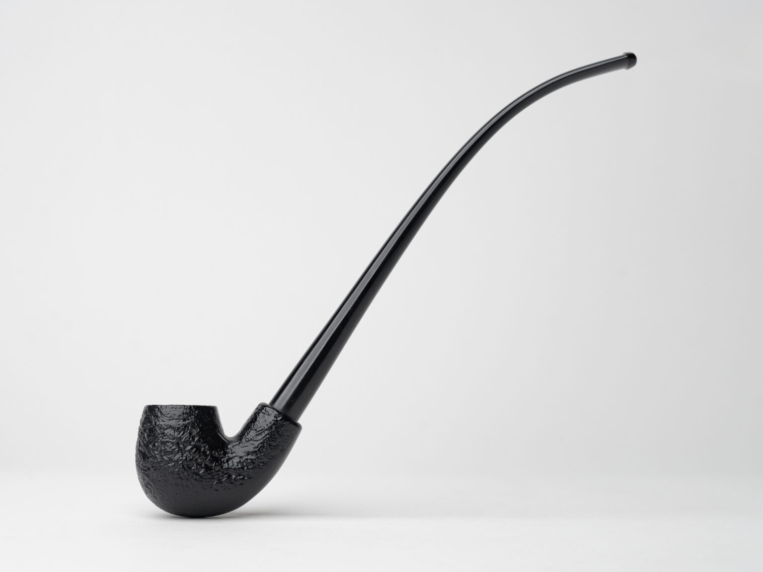 Churchwarden Sandblasted Bent Billiard Tobacco Pipe - The Country ...