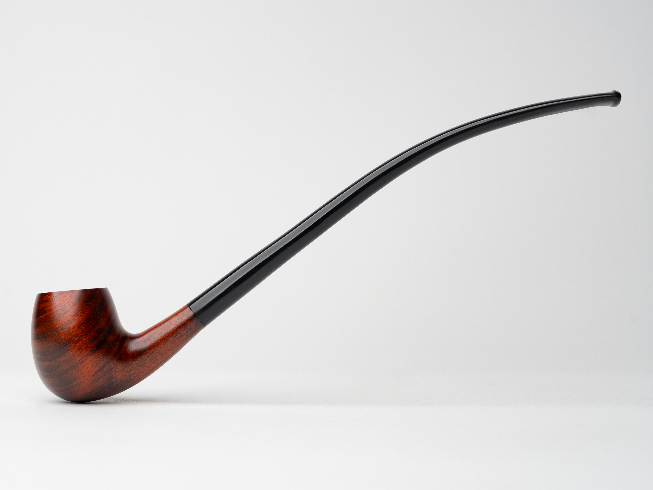 Churchwarden Smooth Bent Billiard Tobacco Pipe - The Country Squire ...