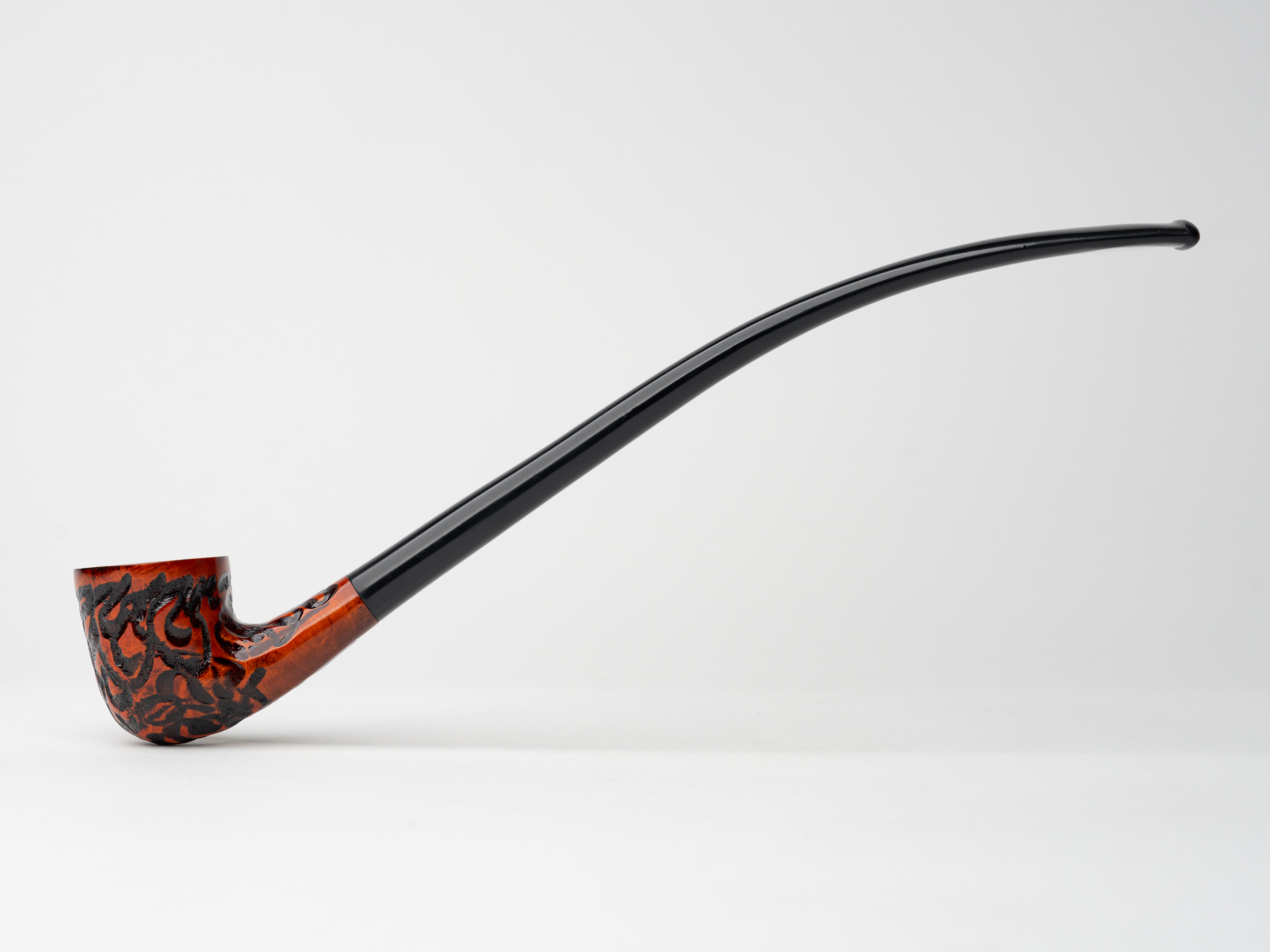 Churchwarden Rusticated Bent Dublin Tobacco Pipe - The Country Squire ...