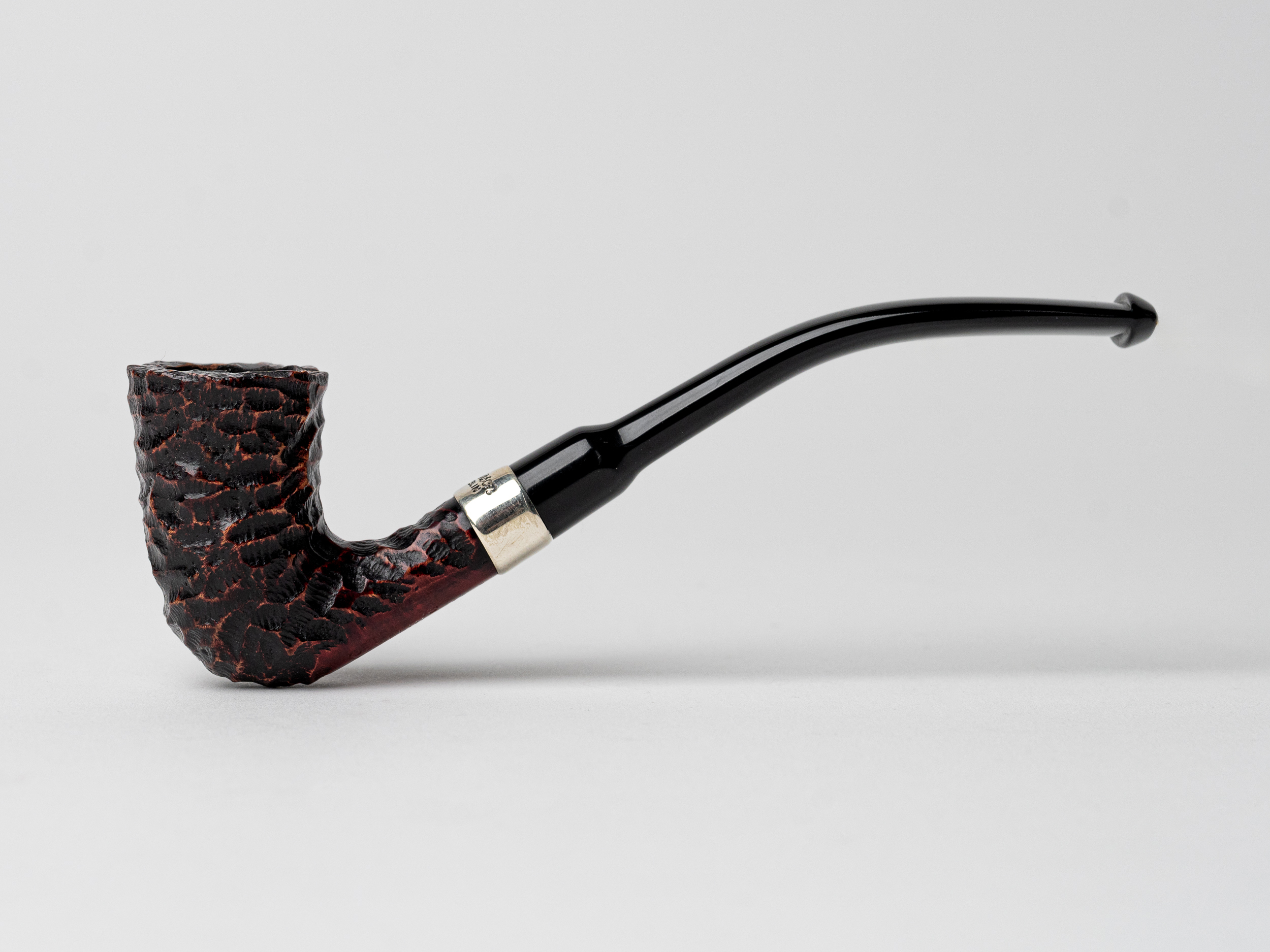 Peterson Speciality Rusticated Nickel Mounted Calabash Fishtail Tobacco ...
