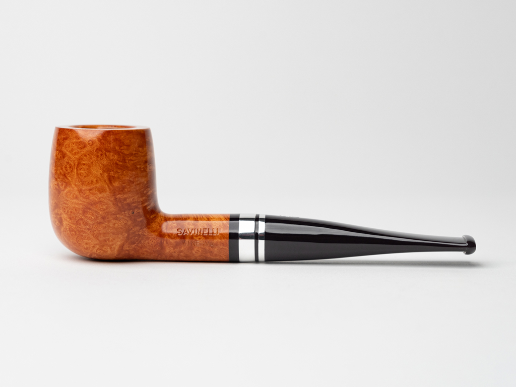 Savinelli Minerva Smooth Natural (601 KS) (6mm) Tobacco Pipe - The ...