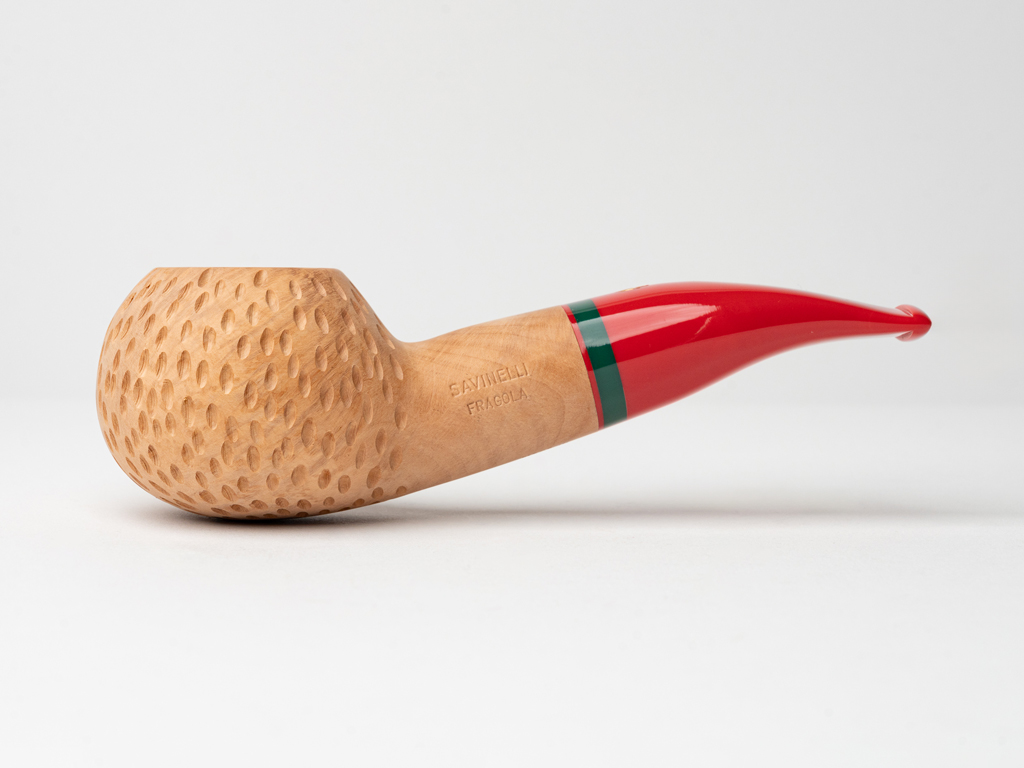 Savinelli Fragola Rusticated Natural (320 KS) (6mm) Tobacco Pipe - The ...