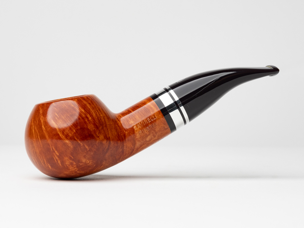 Savinelli Minerva Smooth Natural (320 KS) (6mm) Tobacco Pipe - The ...