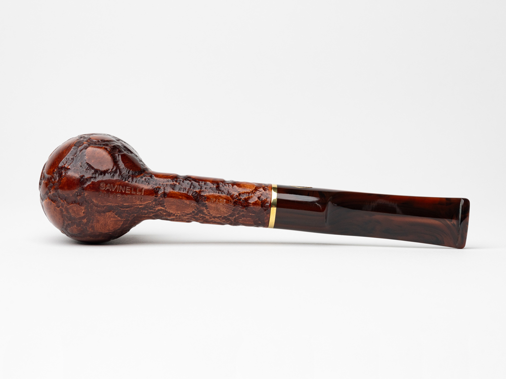 Savinelli Alligator Brown (114 KS) (6mm) Tobacco Pipe - The Country ...