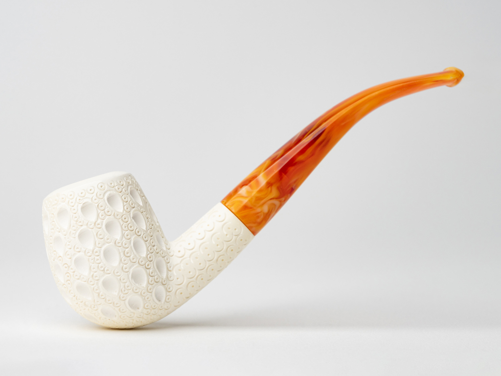 Servi-Meerschaum Bent Billiard Lattice - The Country Squire Tobacconist