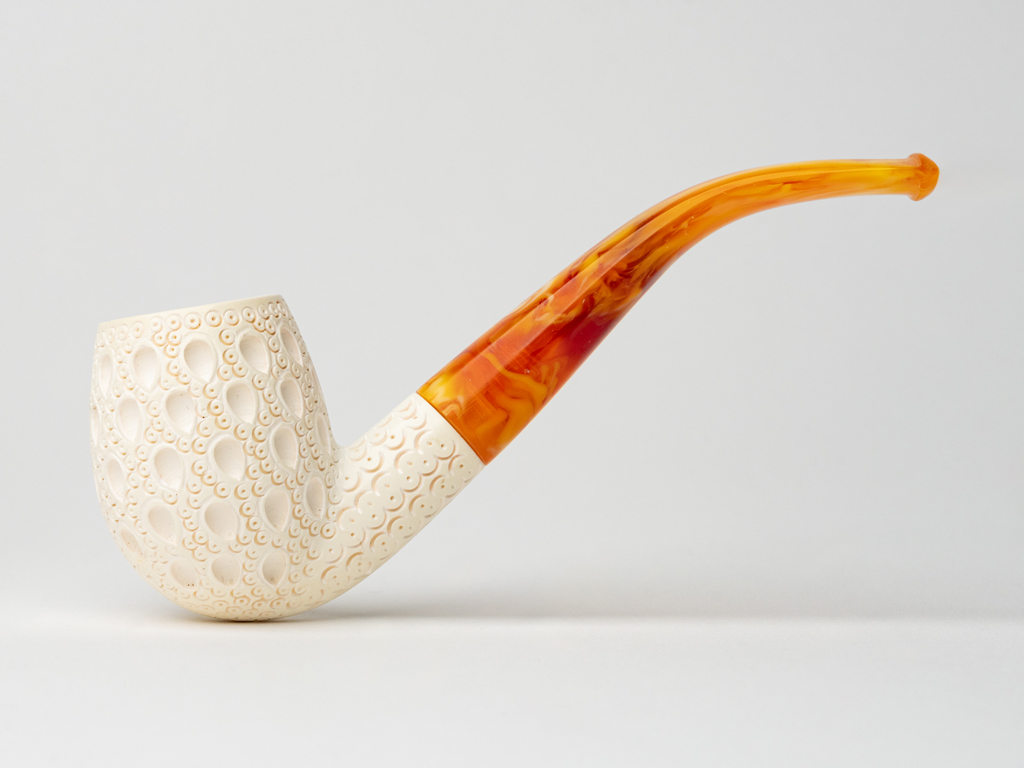 Servi-Meerschaum Bent Billiard Lattice - The Country Squire Tobacconist
