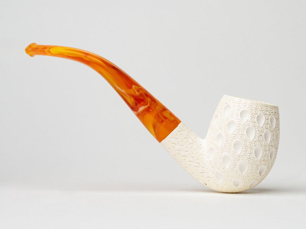 Servi-Meerschaum Bent Billiard Lattice - The Country Squire Tobacconist