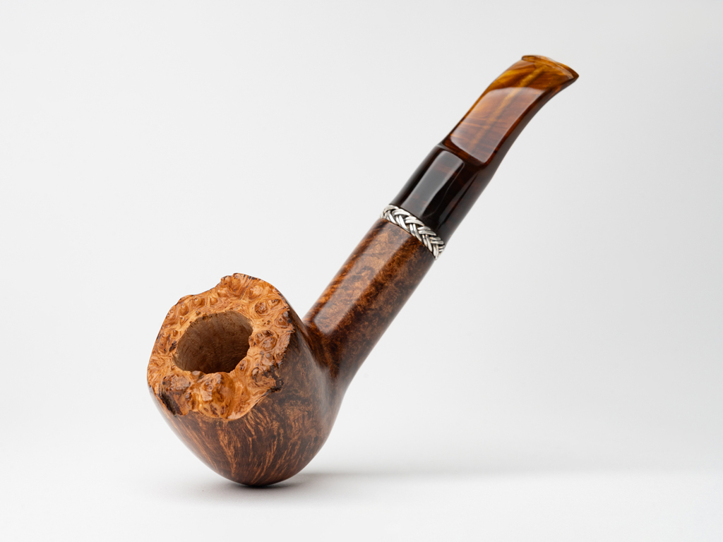 Celticus Smooth Bent Billiard (Mississippi Made) Tobacco Pipe - The ...