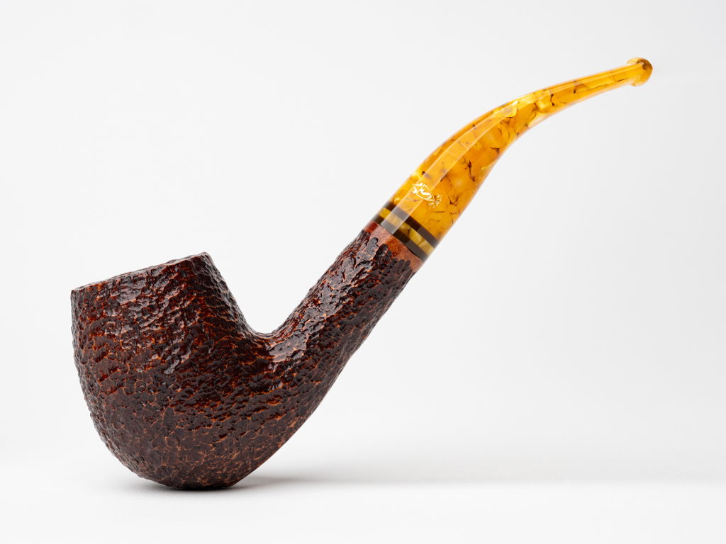 Savinelli Miele Brown Rusticated (670 KS) (6mm) Tobacco Pipe - The ...