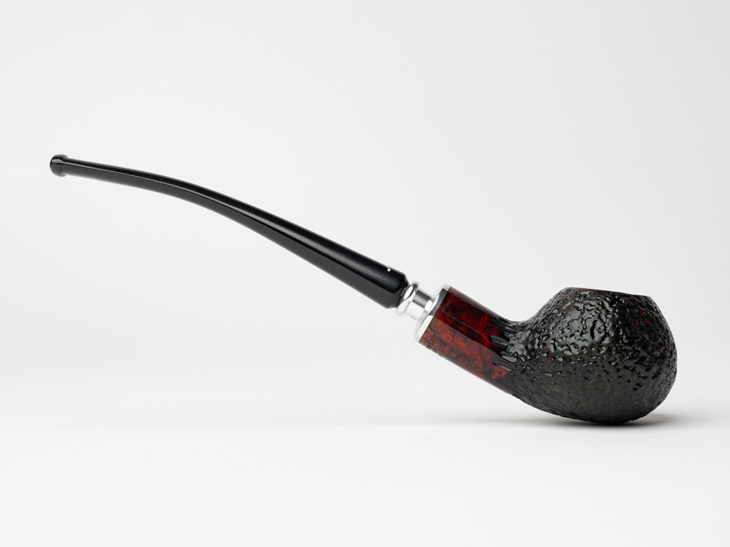 Nørding Partially Rusticated Tomato Churchwarden Spigot Tobacco Pipe ...