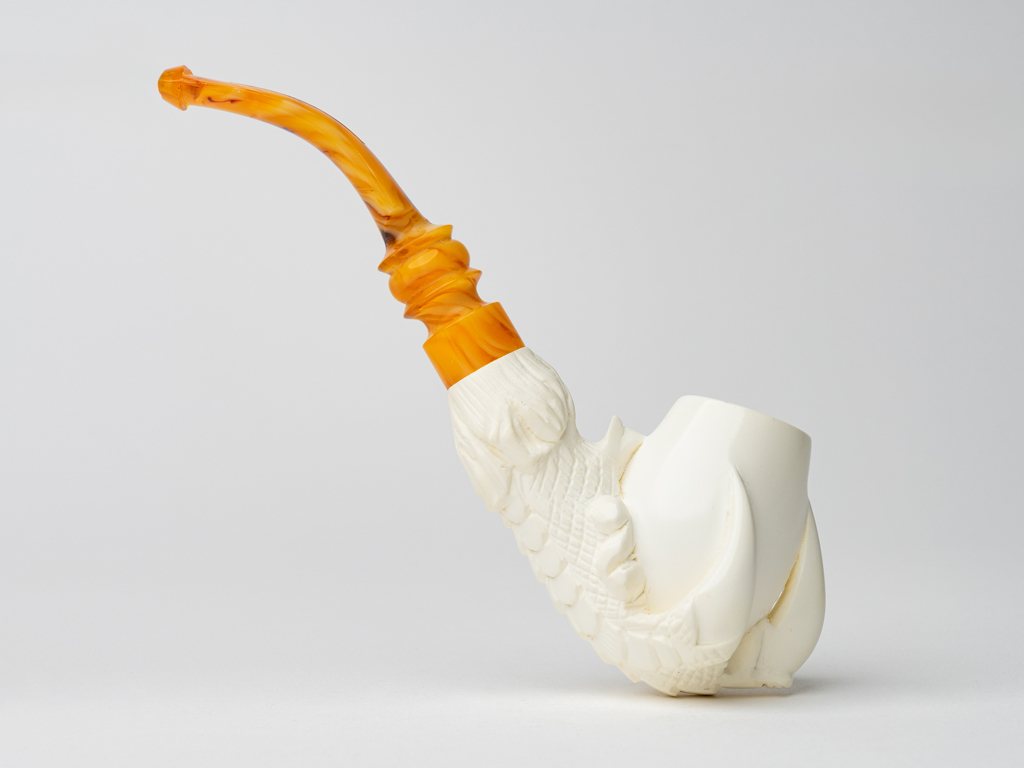 Servi-Meerschaum Carved Eagle Claw Tobacco Pipe - The Country Squire Tobacconist