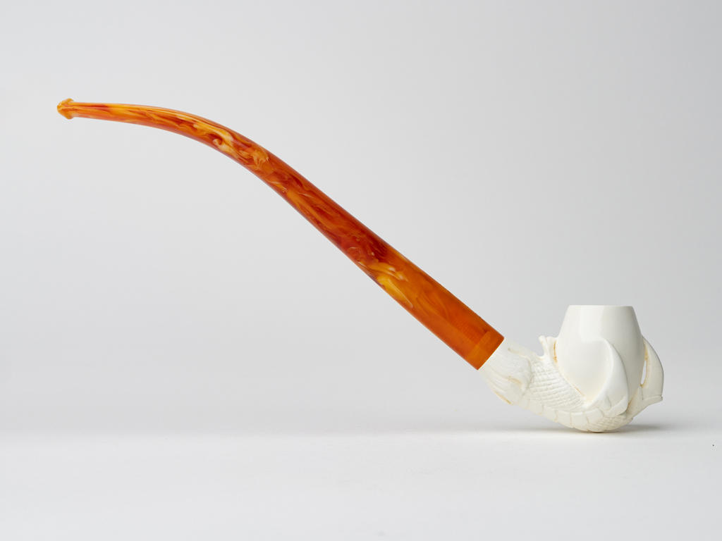 Servi-Meerschaum Carved Meerschaum Tobacco Pipe (Churchwarden) - The Country Squire Tobacconist