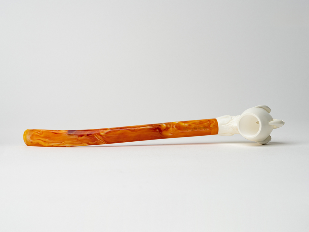 Servi-Meerschaum Carved Meerschaum Tobacco Pipe (Churchwarden) - The Country Squire Tobacconist