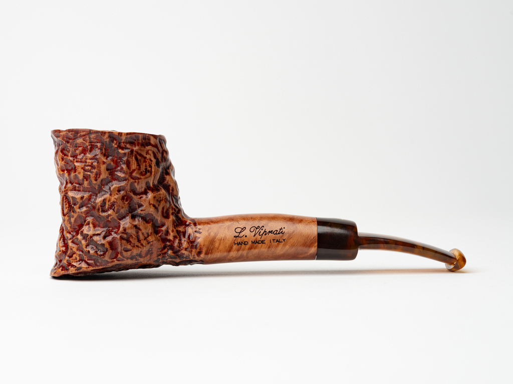Luigi Viprati Rusticated Poker Tobacco Pipe - The Country Squire ...