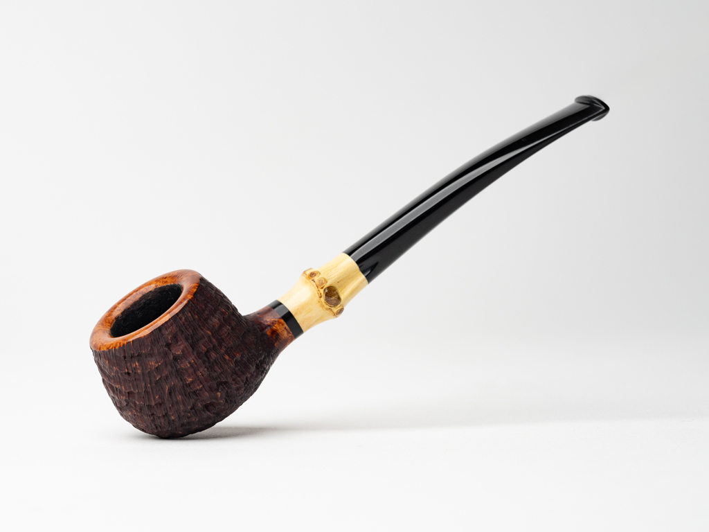 Brandon Brooks Sandblasted Bamboo Prince Tobacco Pipe - The Country ...