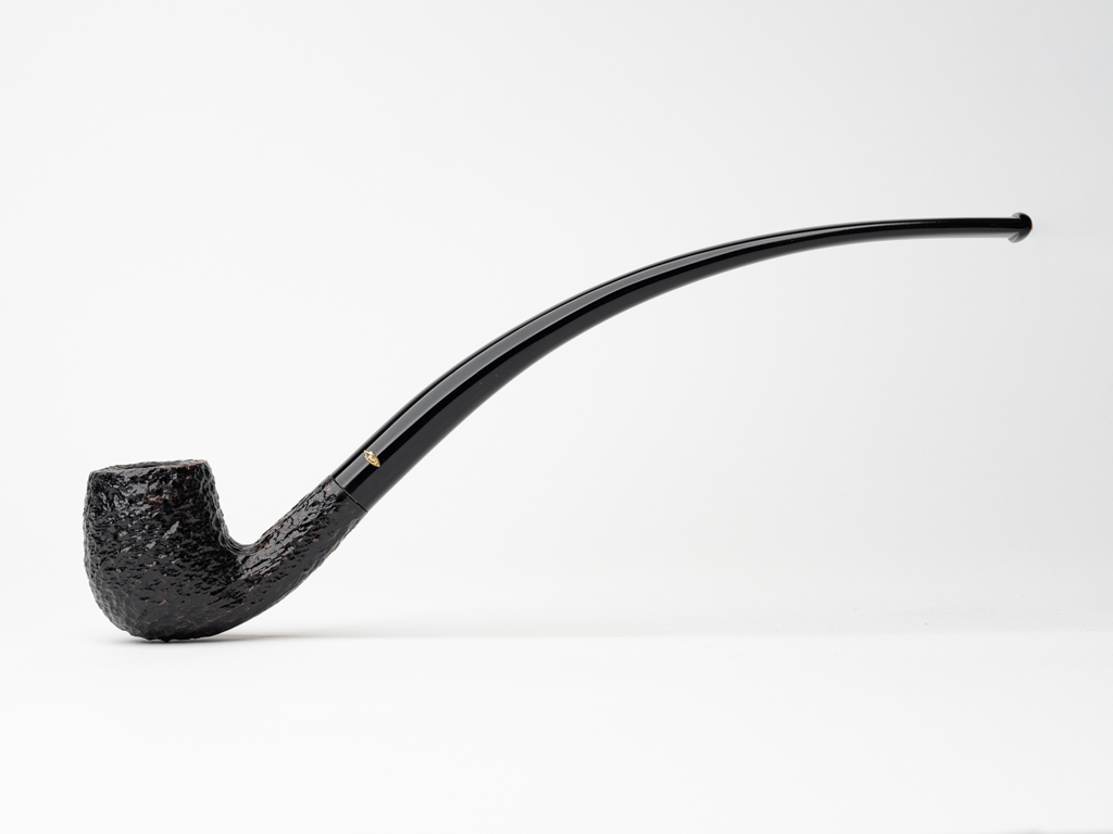 Savinelli Churchwarden Black Rusticated (601) (6mm) Tobacco Pipe - The ...