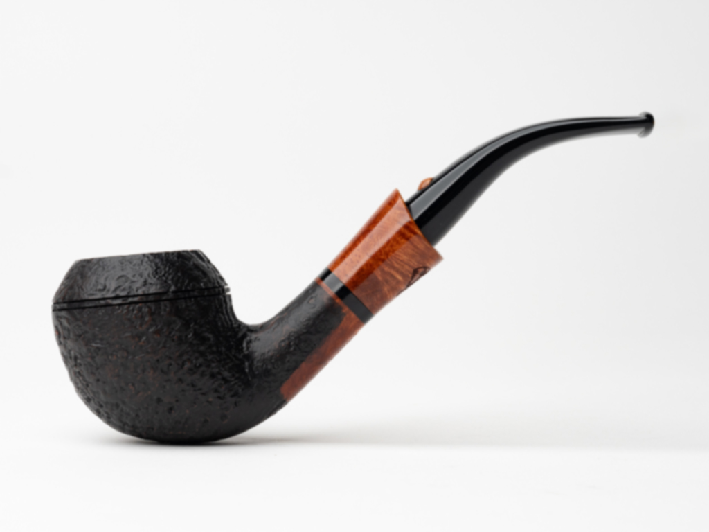 White Elephant Serengeti Sandblasted Rhodesian (9mm) Tobacco Pipe - The ...