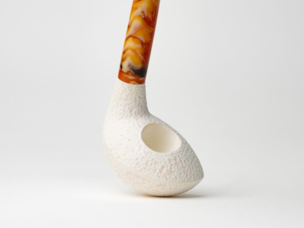 Servi-Meerschaum Rusticated Freehand Churchwarden Meerschaum Tobacco Pipe - The Country Squire ...