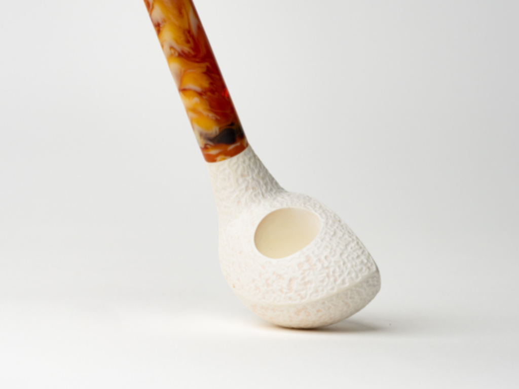 Servi-Meerschaum Rusticated Freehand Churchwarden Meerschaum Tobacco Pipe - The Country Squire ...