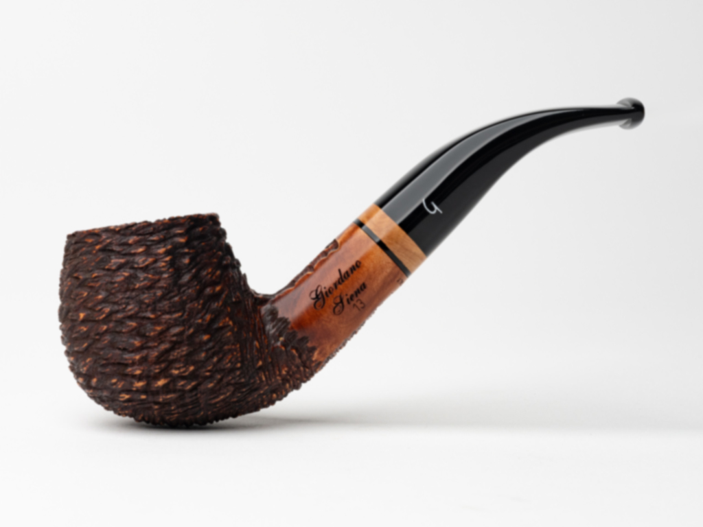 Giordano Siena Rusticated Bent Brandy (13) (9mm) Tobacco Pipe - The ...