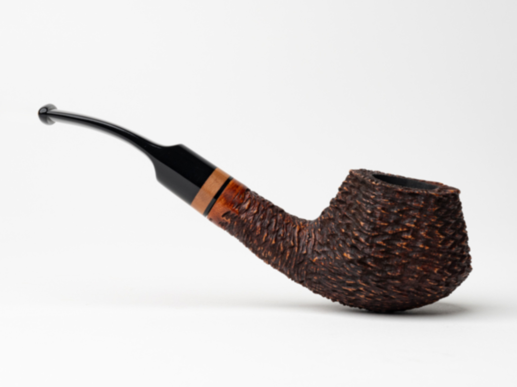 Giordano Siena Rusticated Paneled Bent Brandy (11) (9mm) Tobacco Pipe ...