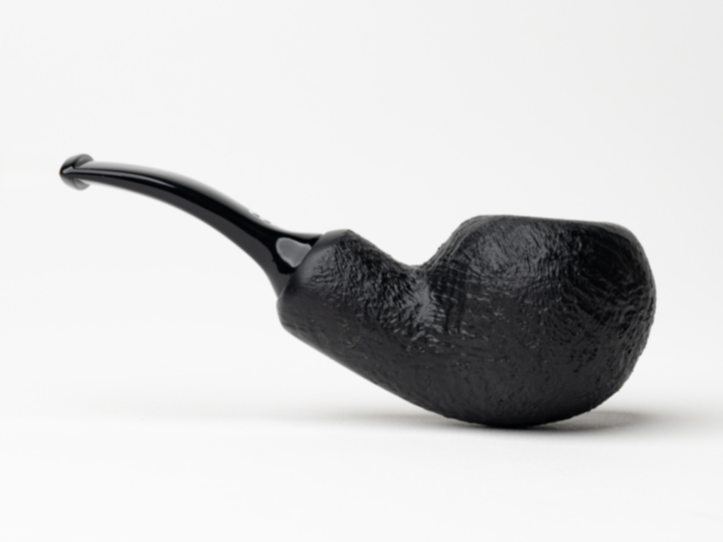 Chacom Black Sandblasted Bent Apple Reverse Calabash Tobacco Pipe - The ...