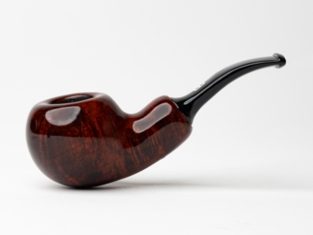 Chacom Brown Smooth Bent Apple Reverse Calabash Tobacco Pipe - The ...