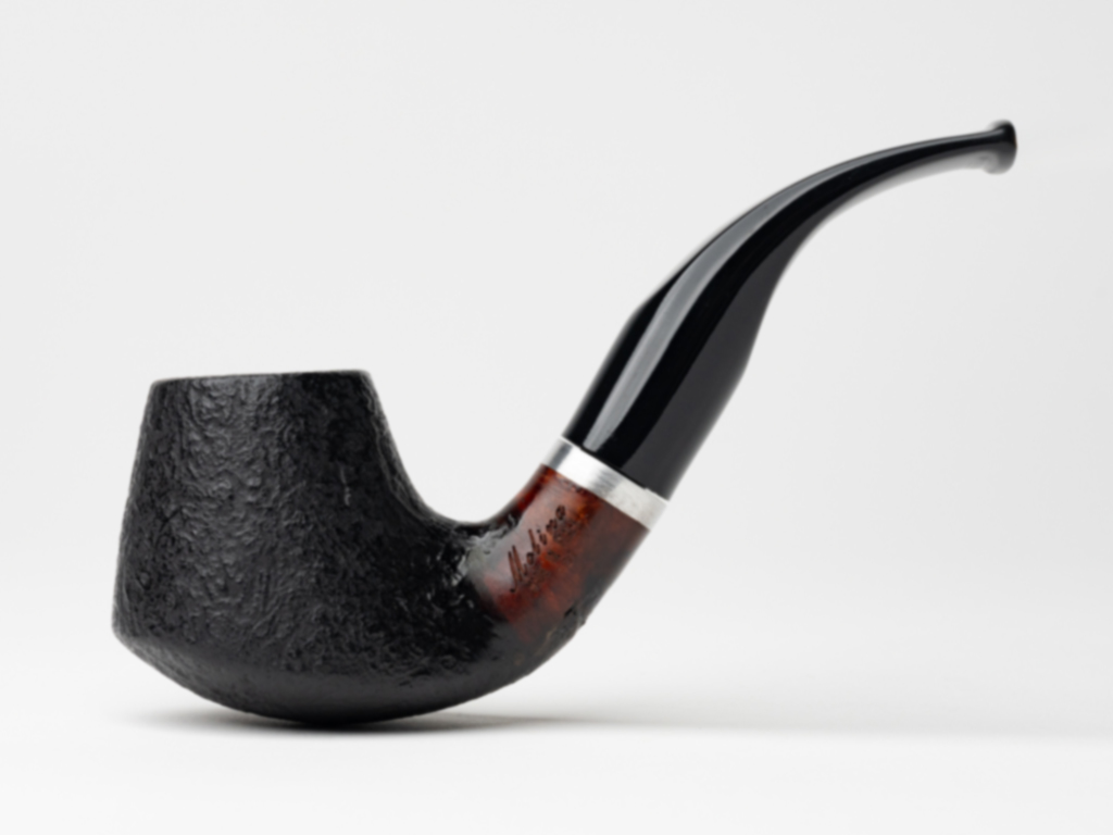 Molina Barasso Dark Sandblast (107) (9mm) Volcano Tobacco Pipe - The ...