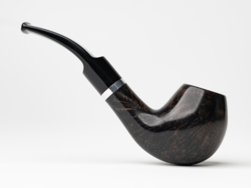 Molina Barasso Grey Smooth (106) (9mm) Bent Brandy Tobacco Pipe - The ...
