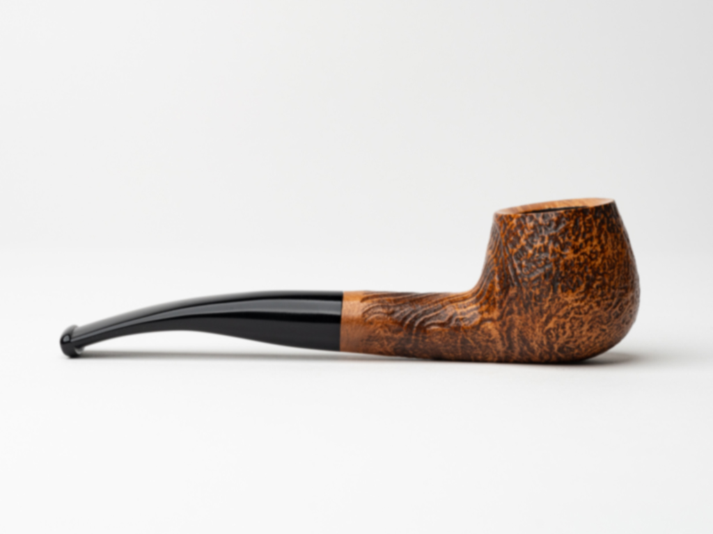 Brigham System Sandblasted (036S) (Rock Maple Inserts) Tobacco Pipe ...
