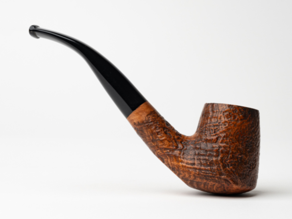 Brigham System Sandblasted (084S) (Rock Maple Inserts) Tobacco Pipe ...