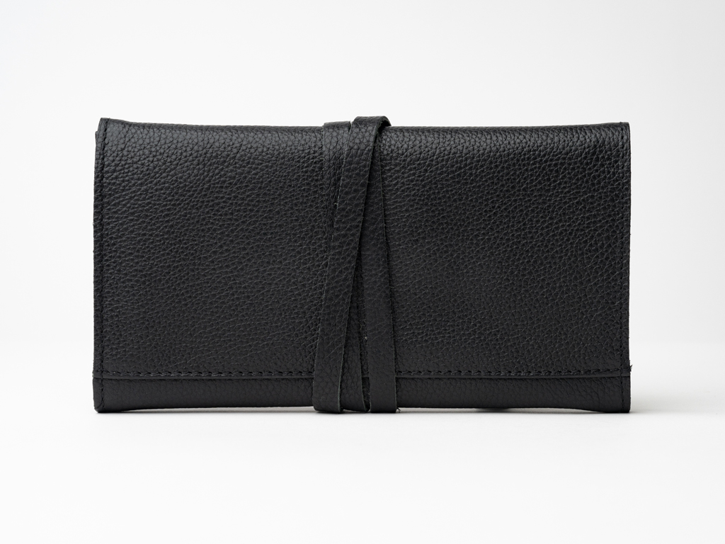 Genuine Leather Deluxe Rollup Pouch (Black or Brown) - The Country ...