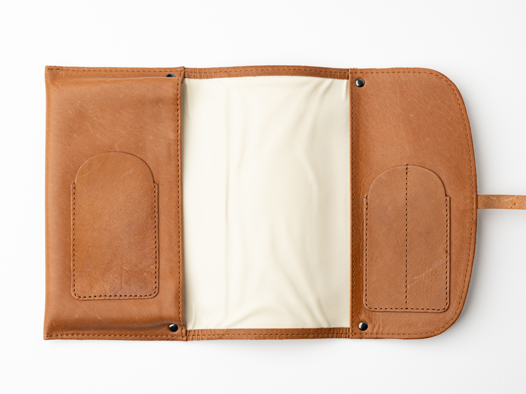 Genuine Leather Deluxe Rollup Pouch (Black or Brown) - The Country ...