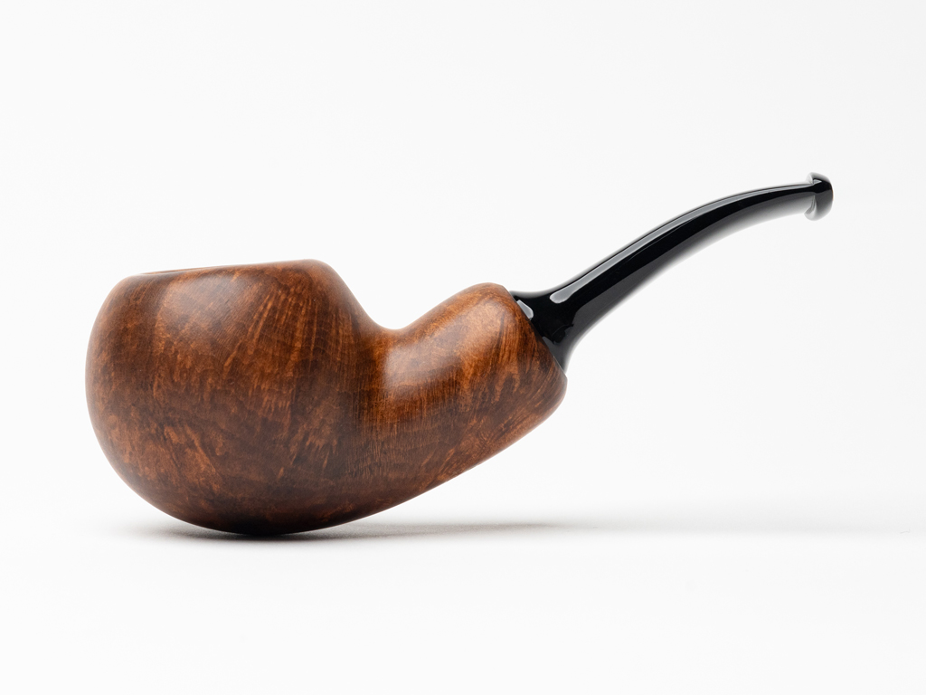 Chacom Brown Matte Bent Apple Reverse Calabash Tobacco Pipe - The ...