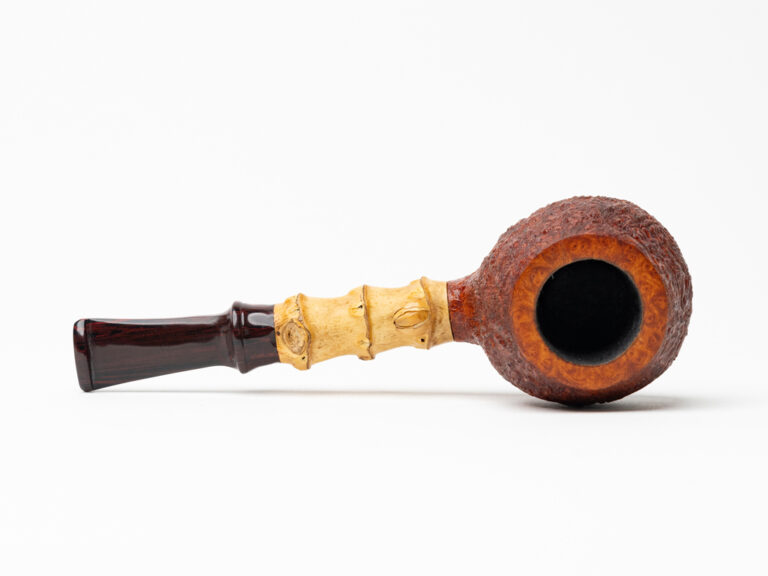 Ian Fisher Sandblasted Brandy Tobacco Pipe - The Country Squire Tobacconist