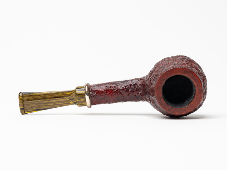 Ian Fisher Sandblasted Brandy Tobacco Pipe - The Country Squire Tobacconist