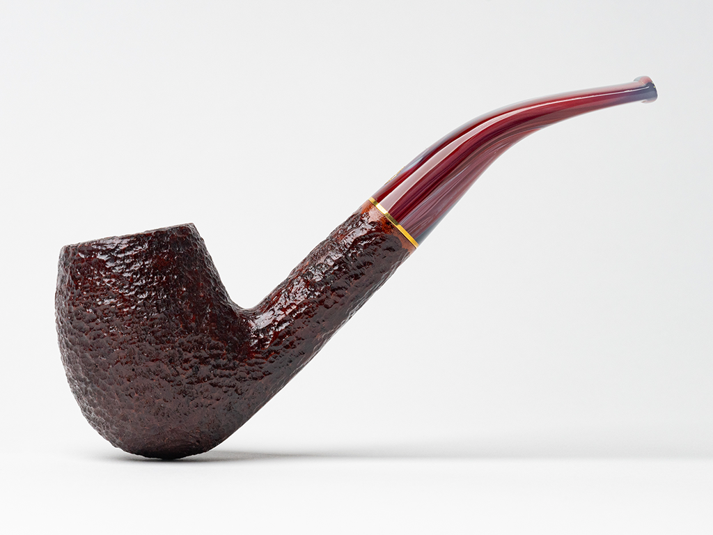 Savinelli Vigna Rusticated Bordeaux (670 KS) (6mm) Tobacco Pipe - The ...