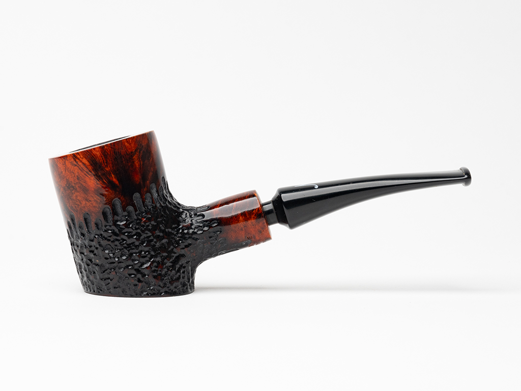 Nording Erik The Red Partially Rusticated Poker Tobacco Pipe - The ...