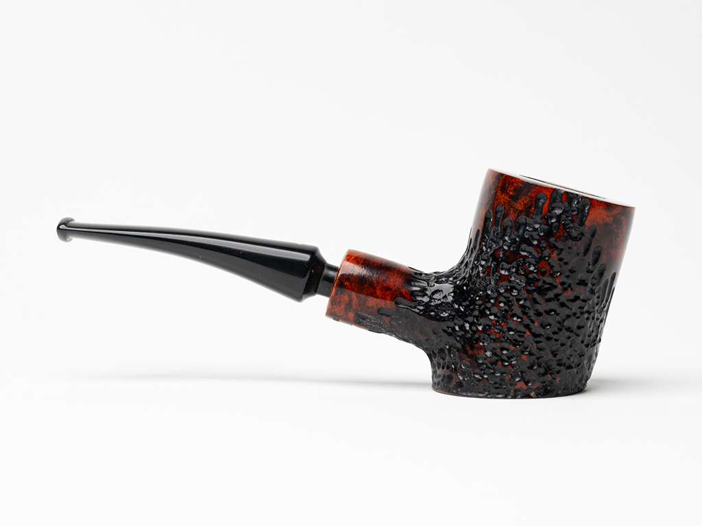 Nording Erik The Red Partially Rusticated Poker Tobacco Pipe - The ...